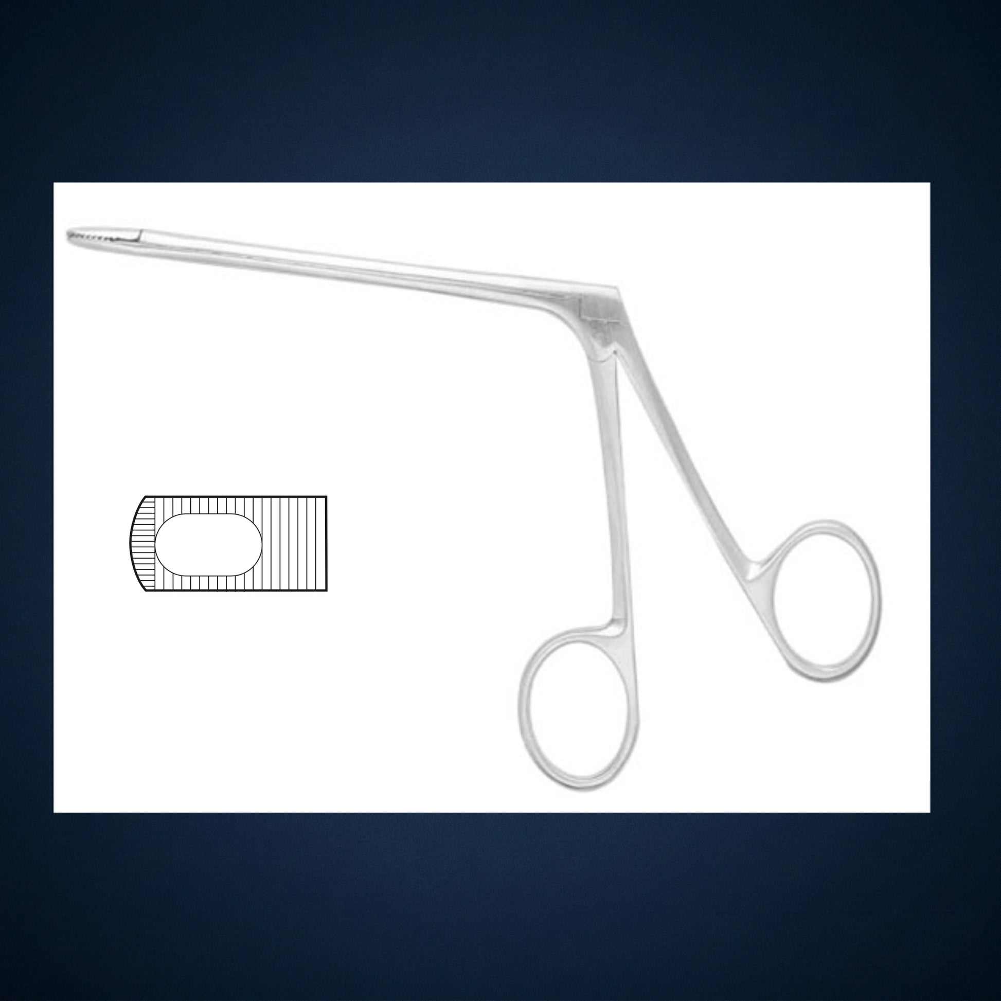 N1018 / WATSON WILLIAM CIRCULAR JAW FORCEPS / POLYPUS FORCEP OVAL SERR ...